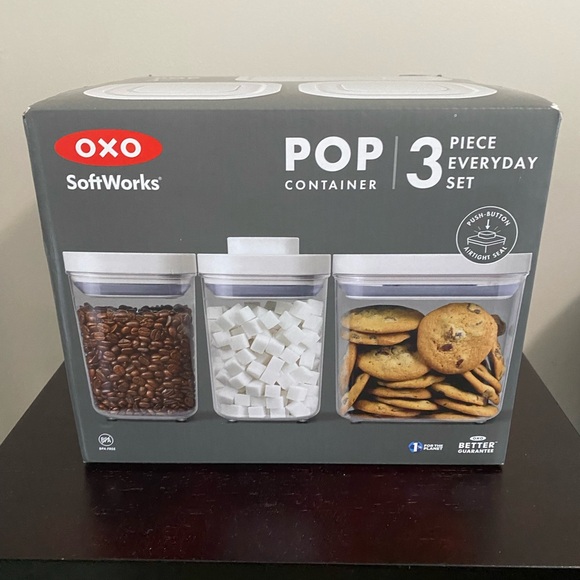 Oxo | Kitchen | Pop Container 3 Piece Everyday Set | Poshmark